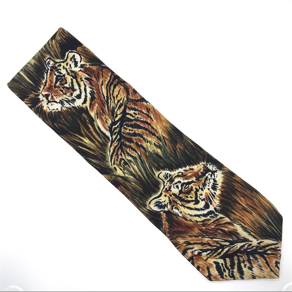 Wwf | Accessories | Wwf World Wildlife Fund Tie Tiger Theme | Poshmark